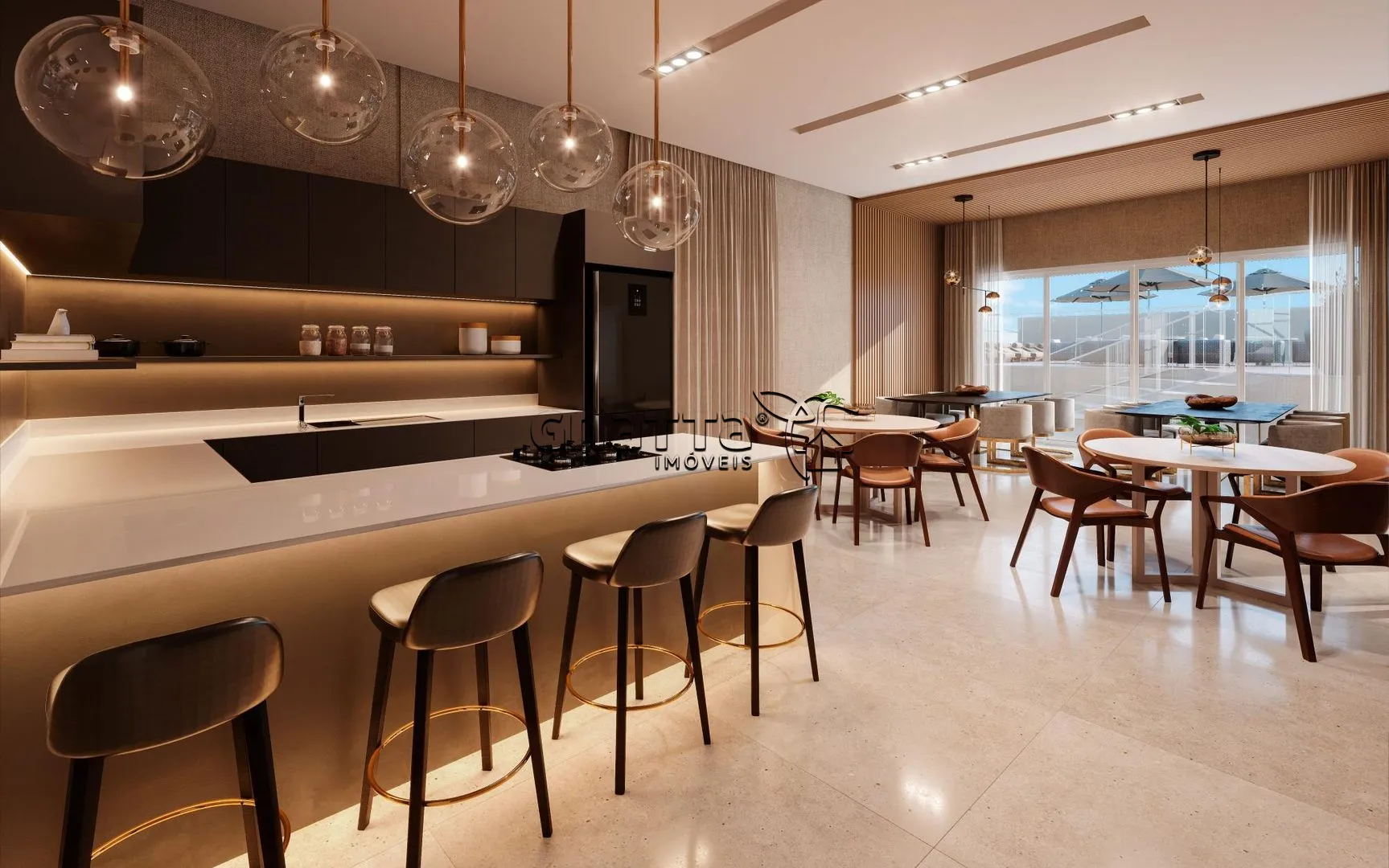 Apartamentos no condomínio Meridian Tower na Rua 134 e 136, 82 bair...