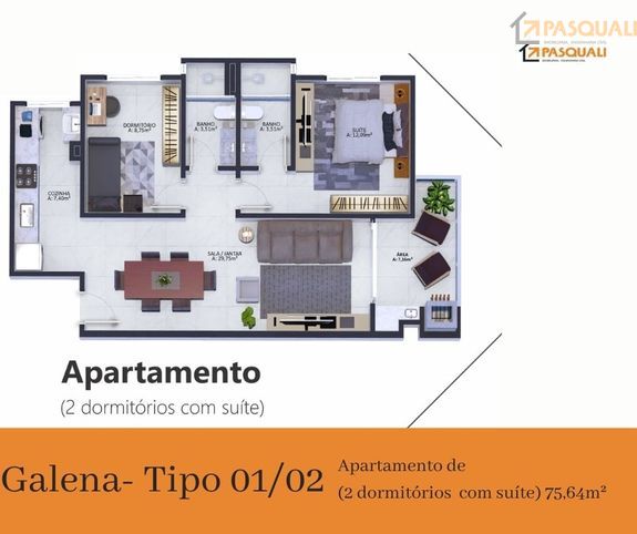 Imóveis no Edifício Galena na Rua do Comércio, Morada do Sol em Ijuí, RS